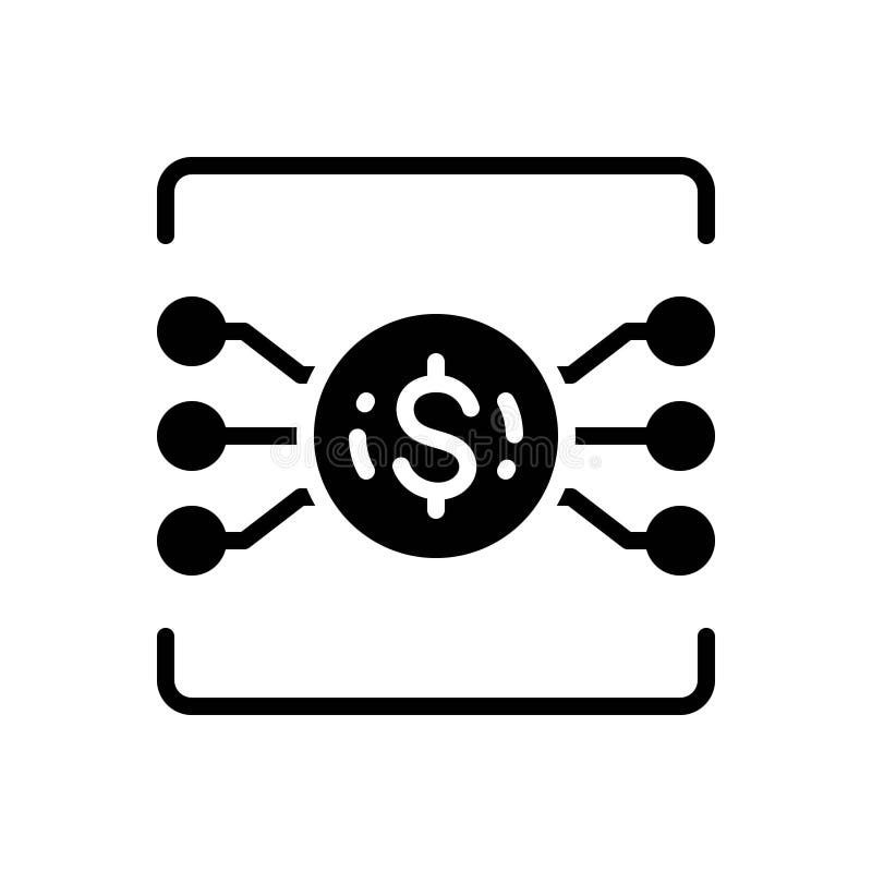 Black Solid Icon for Fundamental, Elemental and Software Stock Vector ...