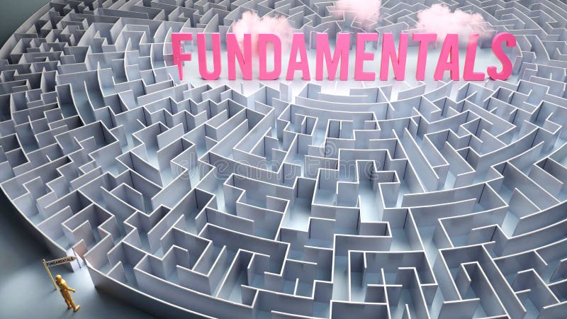 Fundamentals and a Difficult Path To it Stock Illustration ...