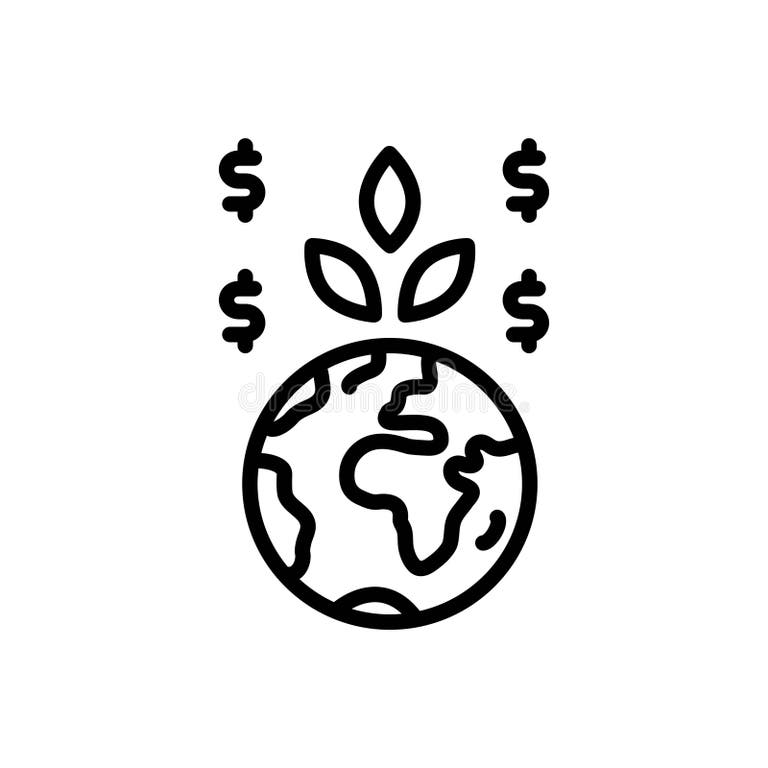 Black Line Icon for Fundamentals, Basic and Primordial Stock ...