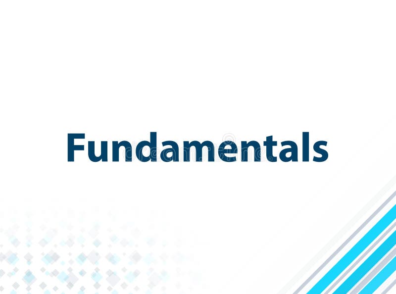 Fundamentals Modern Flat Design Blue Abstract Background Stock ...