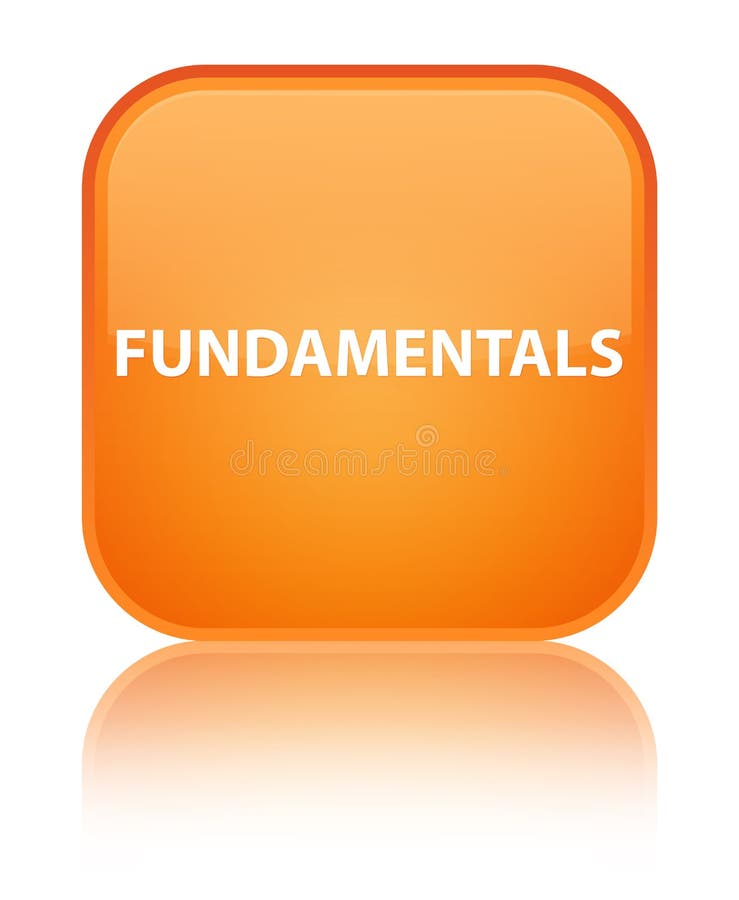 Fundamentals Special Orange Square Button Stock Illustration ...