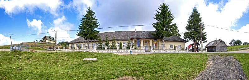 Fundata village town hall stock image. Image of building - 41215007