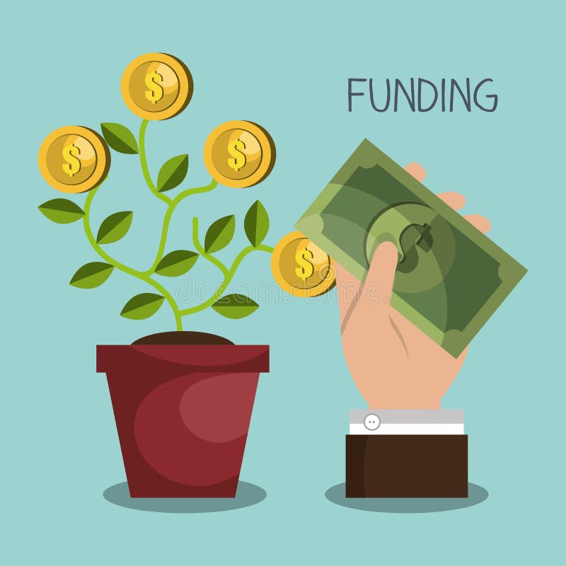 Funding concept design stock illustration. Illustration of investing ...
