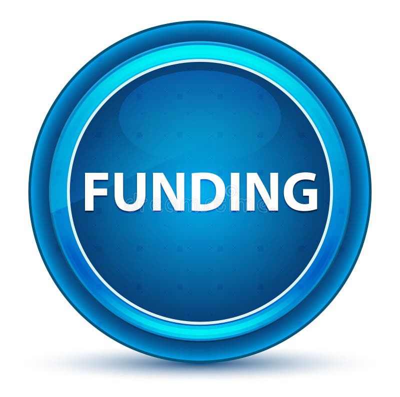 Funding Eyeball Blue Round Button Stock Illustration - Illustration of ...