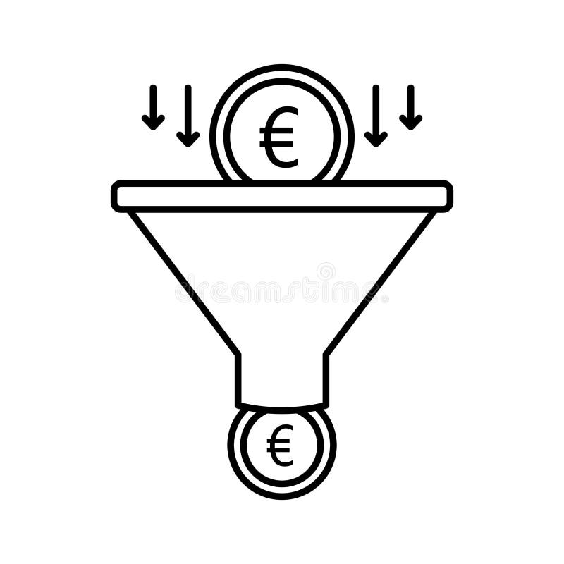 Funding Flow Flat Vector Icon Which Can Easily Modify or Edit Stock ...