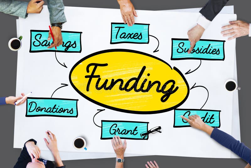 Funding Grant Donation Diagram Concept Stock Photo - Image of budget ...