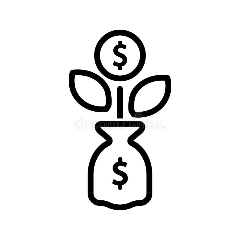 Funding money icon stock vector. Illustration of symbol - 259286896