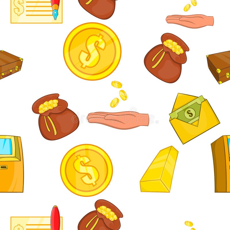 Funding Pattern, Cartoon Style Stock Vector - Illustration of cash ...