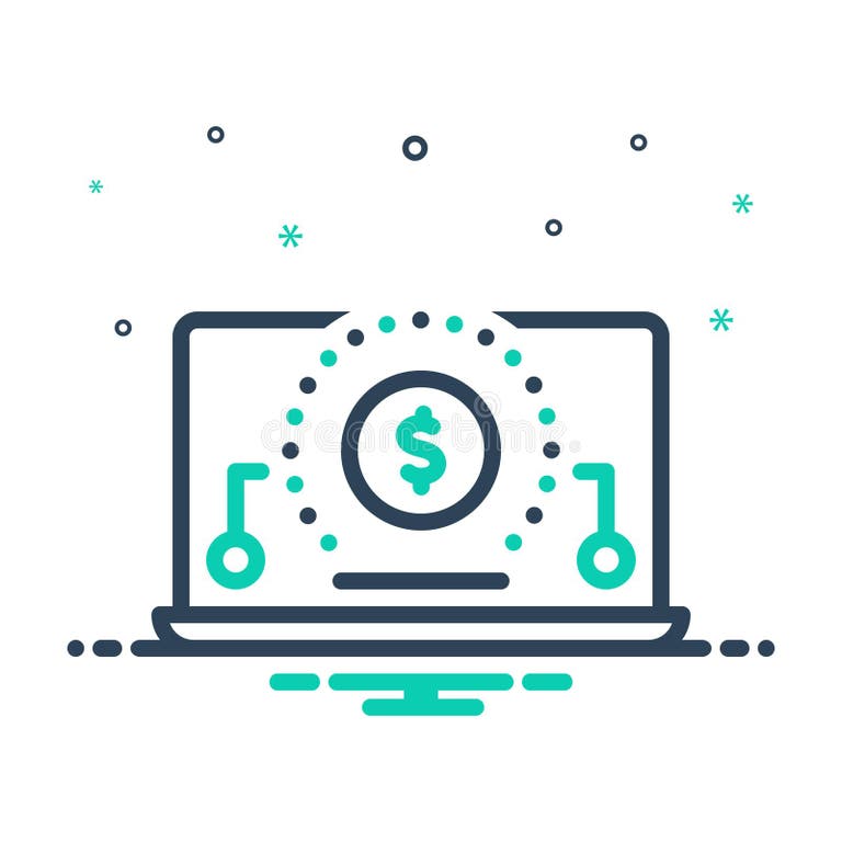 Mix Icon for Funding Platform, Funding and Website Stock Vector ...