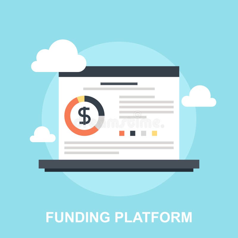 Funding Platform Vector Illustration Concept Stock Vector ...