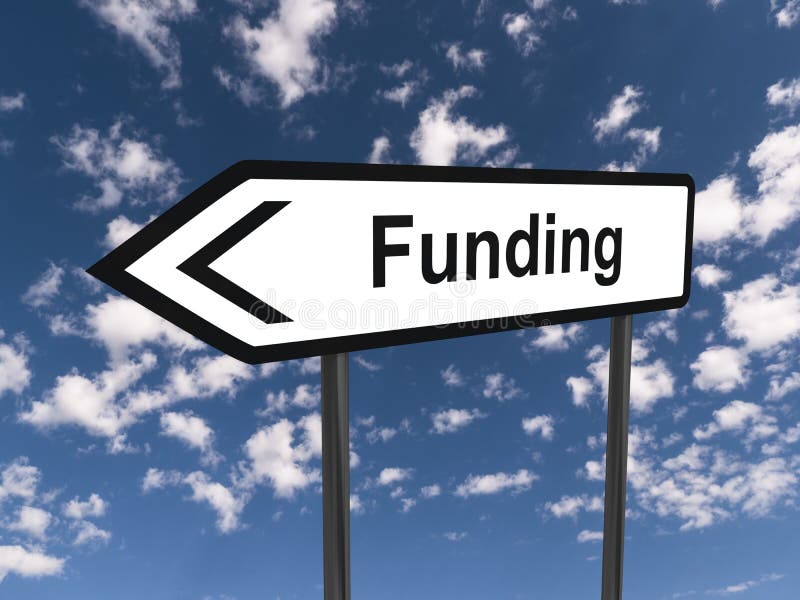 Funding road sign stock photo. Image of business, capitalize - 57867280