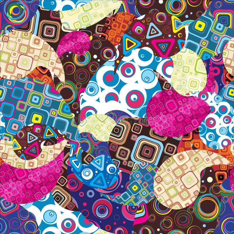 Fundo à moda sem emenda. ilustração do vetor. Ilustração de motivo ...