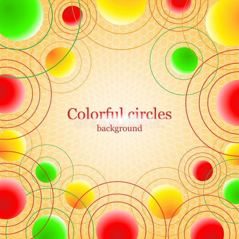 Fundo Abstrato Com Bolas Coloridas Ilustração do Vetor - Ilustração de ...