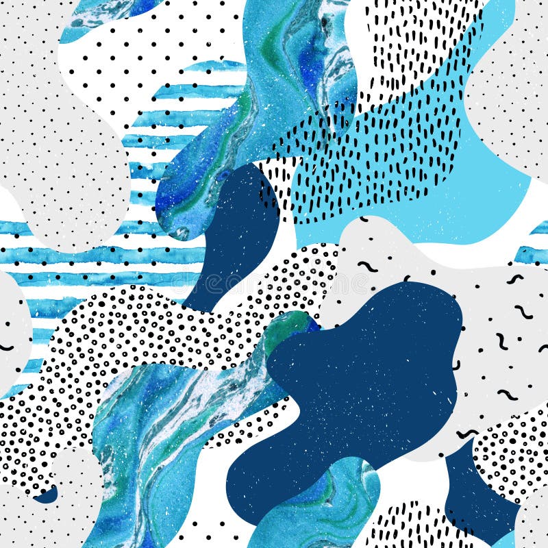 Fundo Abstrato Da Forma Da Curva Com Garatuja, Elementos Minimalistic ...