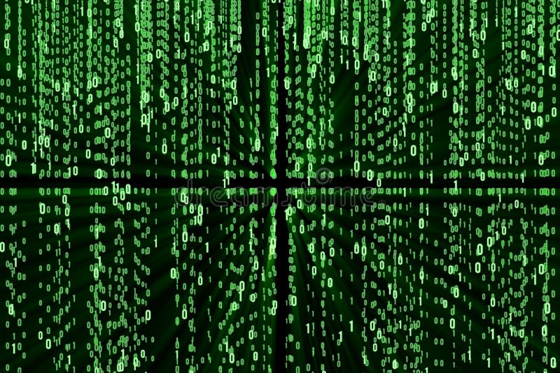 Fundo abstrato da matriz ilustração stock. Ilustração de hexadecimal ...