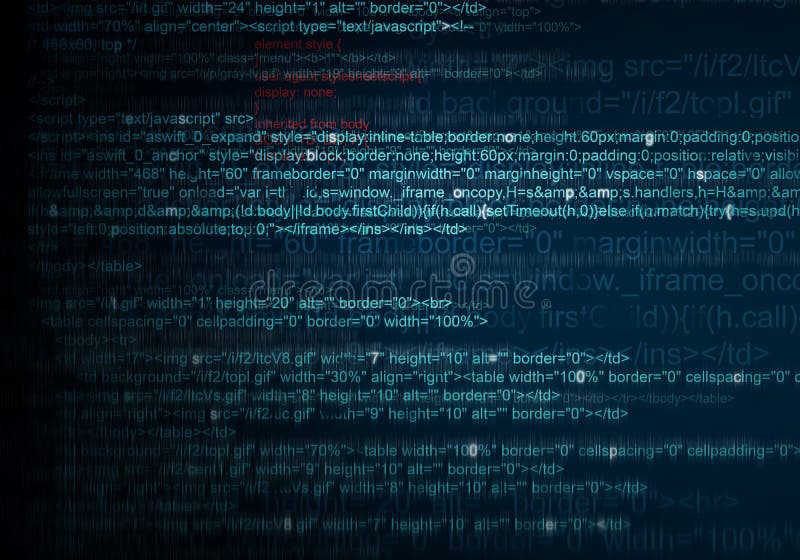 Fundo Abstrato Do Código Da Web Do Programa Ilustração Stock ...