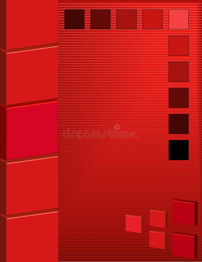 Fundo Abstrato Do Quadrado Vermelho Ilustração Stock - Ilustração de ...