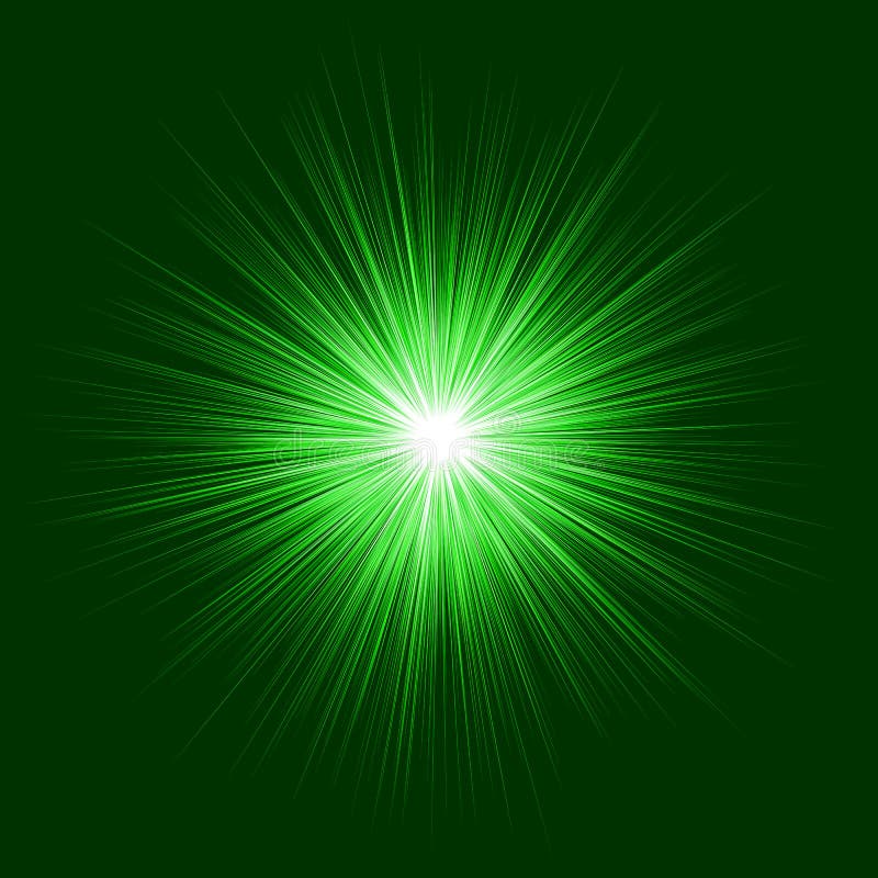 O Raio Abstrato Verde Estourou O Fundo - Projeto Gráfico De Vetor Dos ...