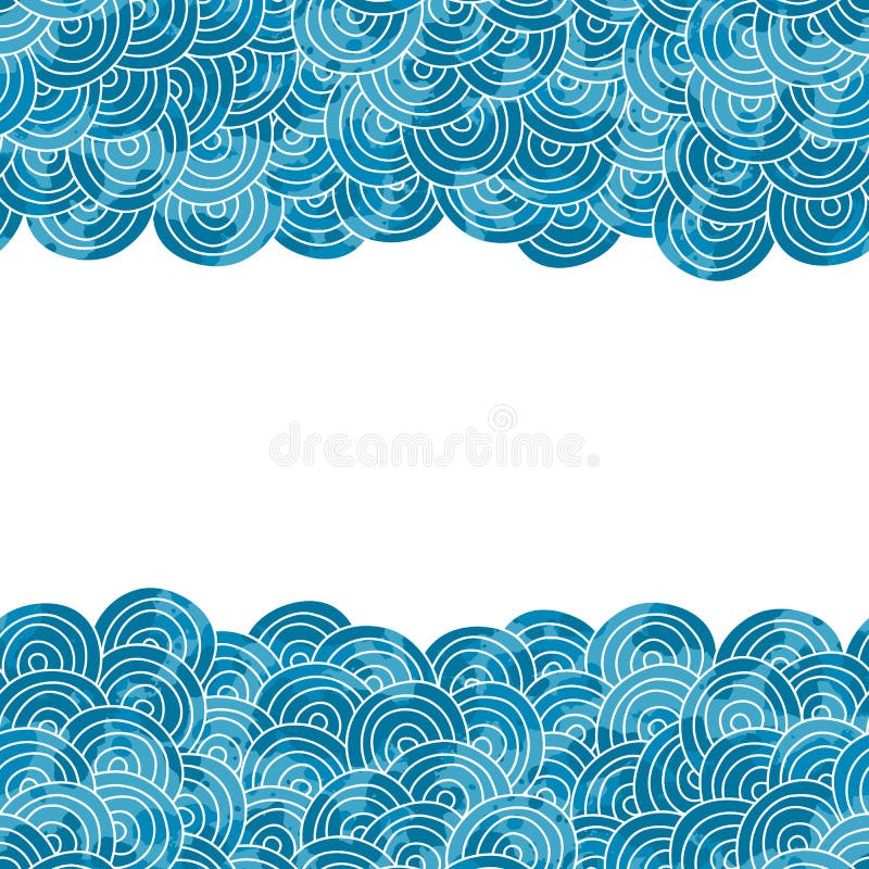 Fundo azul bonito do vetor ilustração do vetor. Ilustração de desenhado ...