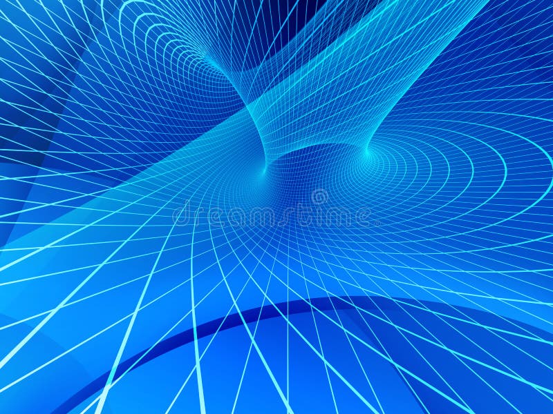 Fundo azul do sumário 3d ilustração stock. Ilustração de dobra - 7619350