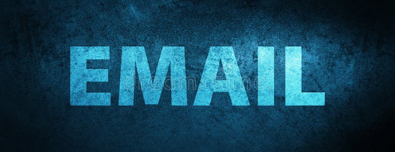 Fundo Azul Especial Da Bandeira Do Email Ilustração Stock - Ilustração ...