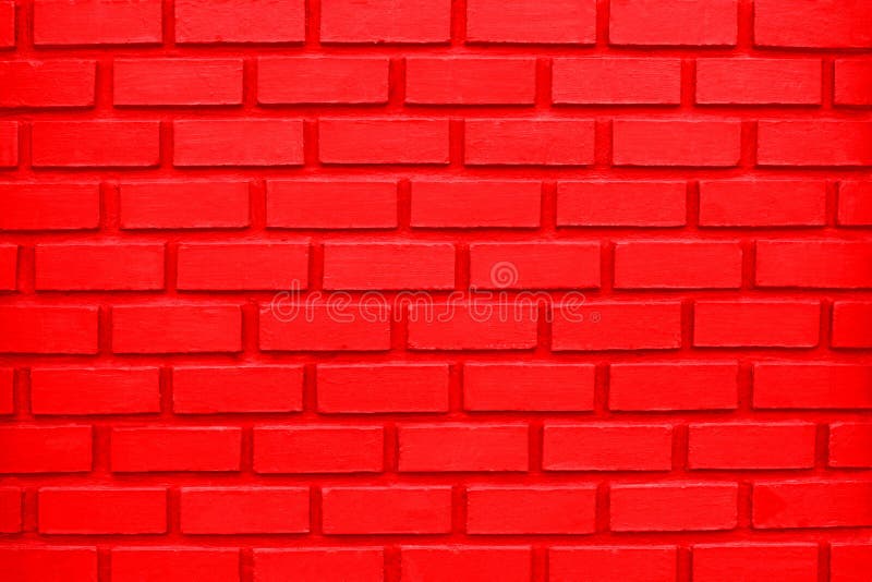 Fundo Colorido Da Parede De Tijolo Vermelho Ou Fundo Colorido Da Parede