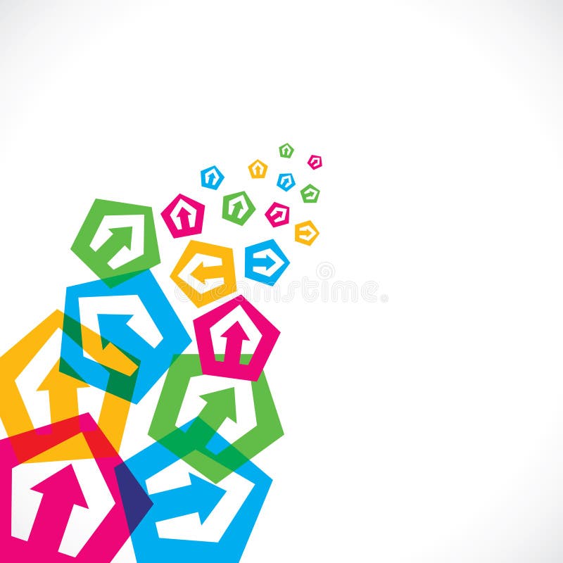 Fundo Colorido Do Vetor Da Seta Ilustração do Vetor - Ilustração de ...