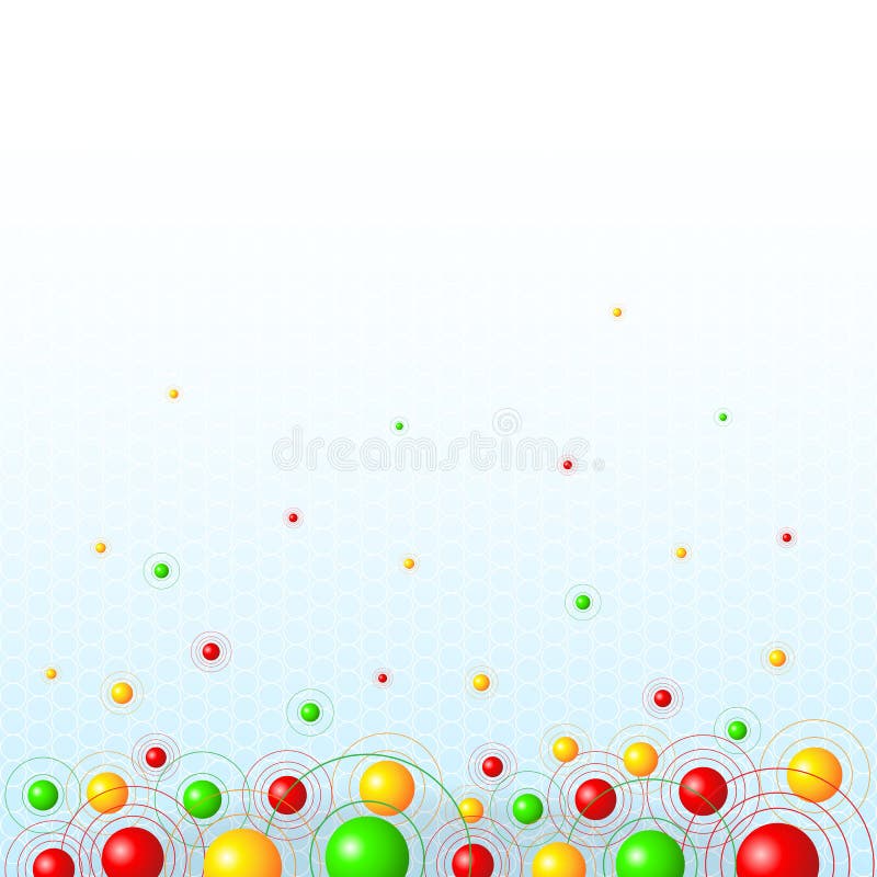 Fundo com bolas coloridas ilustração do vetor. Ilustração de forma ...