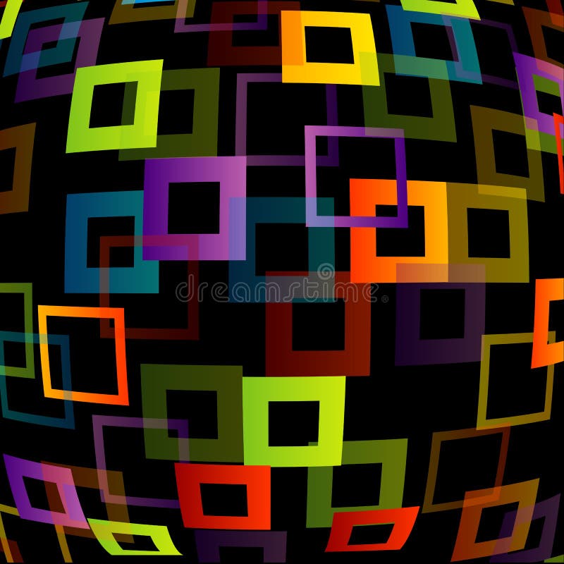 Fundo Com Quadrados Coloridos Ilustração Stock - Ilustração de colorido ...