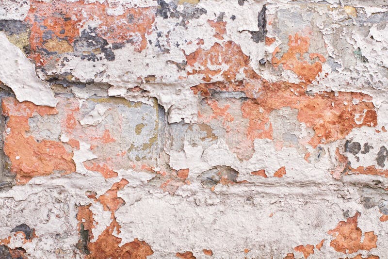 Fundo Concreto Rachado Da Parede Do Vintage Fundo Velho Da Parede Foto