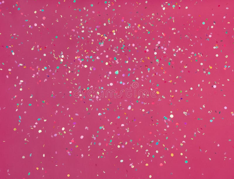 Fundo Cor-de-rosa Com Confete Colorido Foto de Stock - Imagem de ...