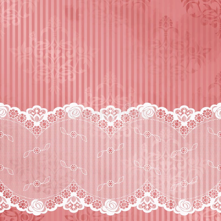 Fundo Cor-de-rosa E Branco Com Laço Ilustração do Vetor - Ilustração de ...