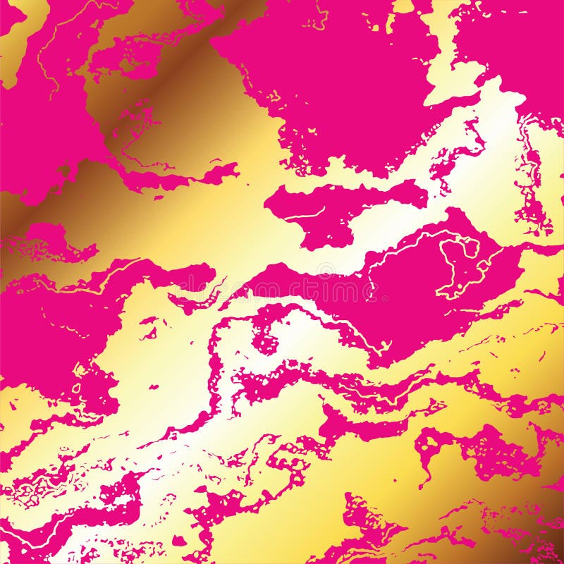 Fundo Cor-de-rosa E Dourado Ilustração do Vetor - Ilustração de ...