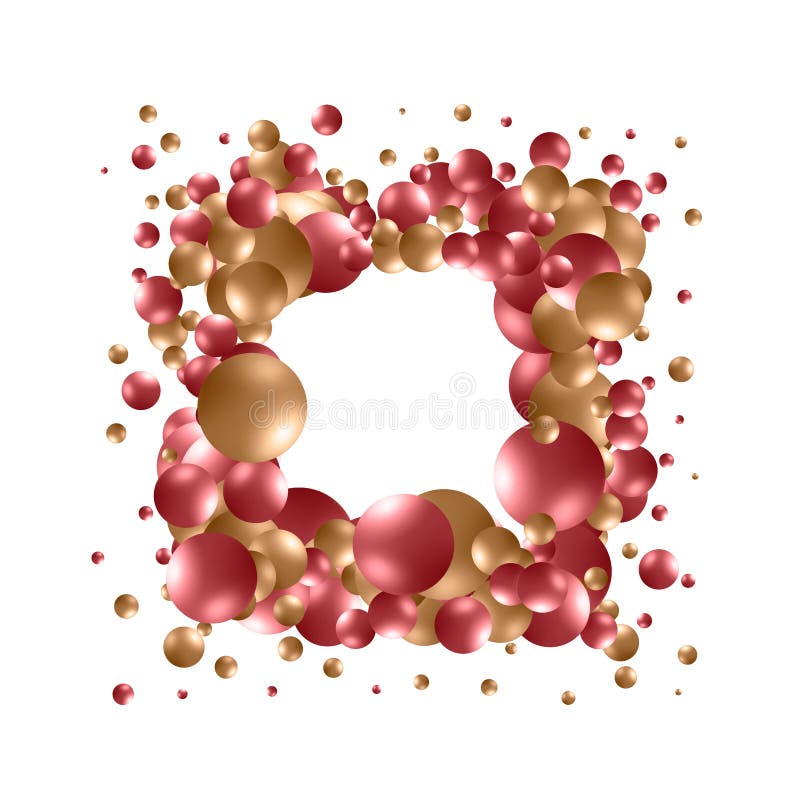 Fundo 3d Abstrato Com Bolas De Cor. Elemento De Design Vetorial. Eps 10 ...