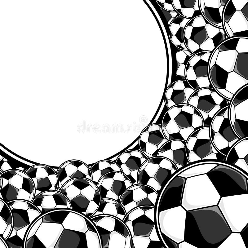 Fundos Com Bolas De Futebol Ilustração do Vetor - Ilustração de ...