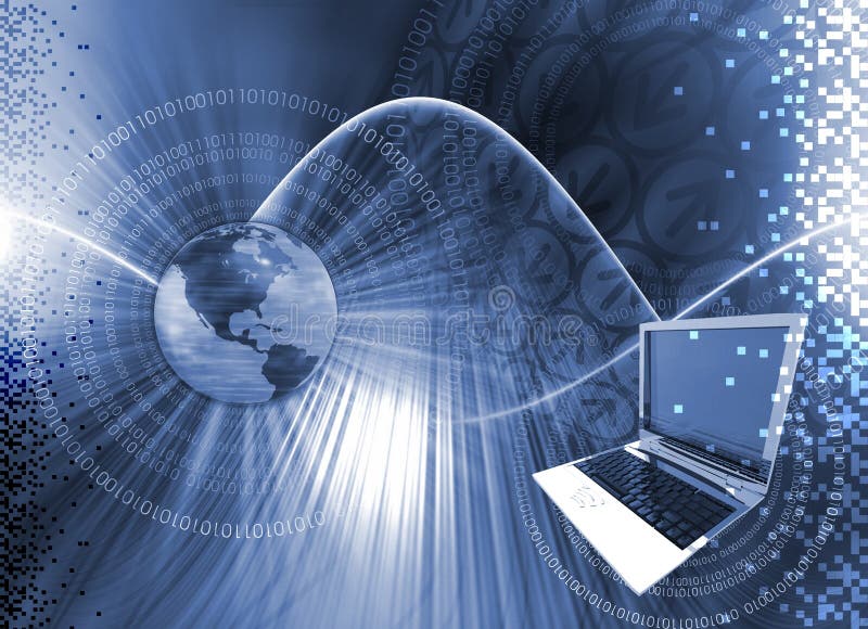 Conceito Global Da Informática Ilustração Stock - Ilustração de ...