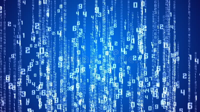 Fundo da matriz no azul ilustração stock. Ilustração de futurista ...