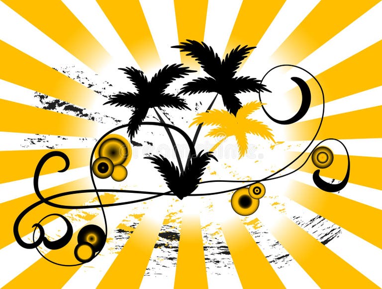 Fundo da palmeira ilustração do vetor. Ilustração de vetor - 5207754