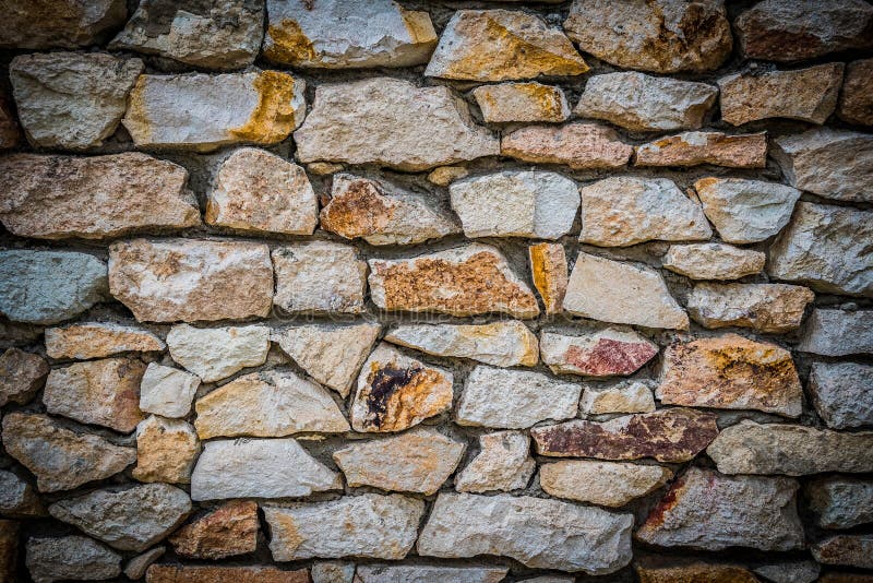 Fundo Da Parede De Pedra Com Efeito De HDR Foto de Stock - Imagem de ...