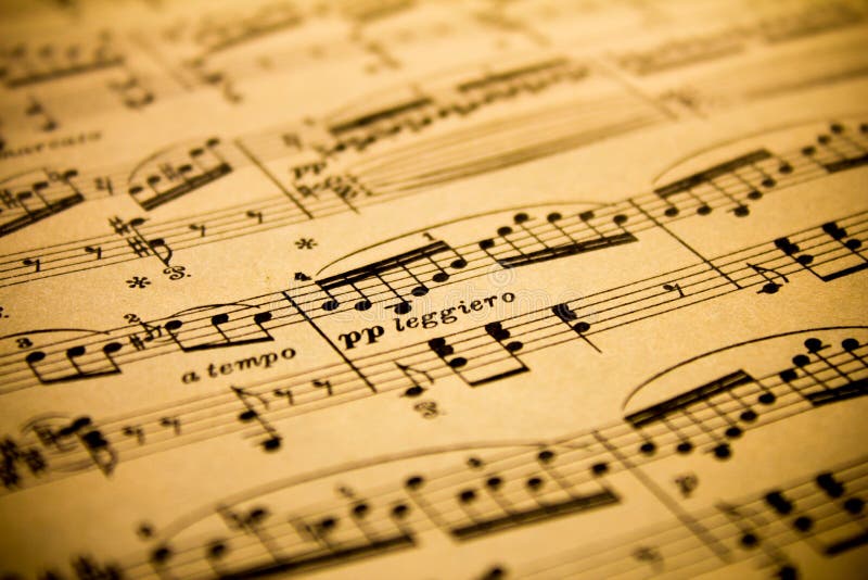 Fundo Da Partitura Do Vintage Imagem de Stock - Imagem de musical ...