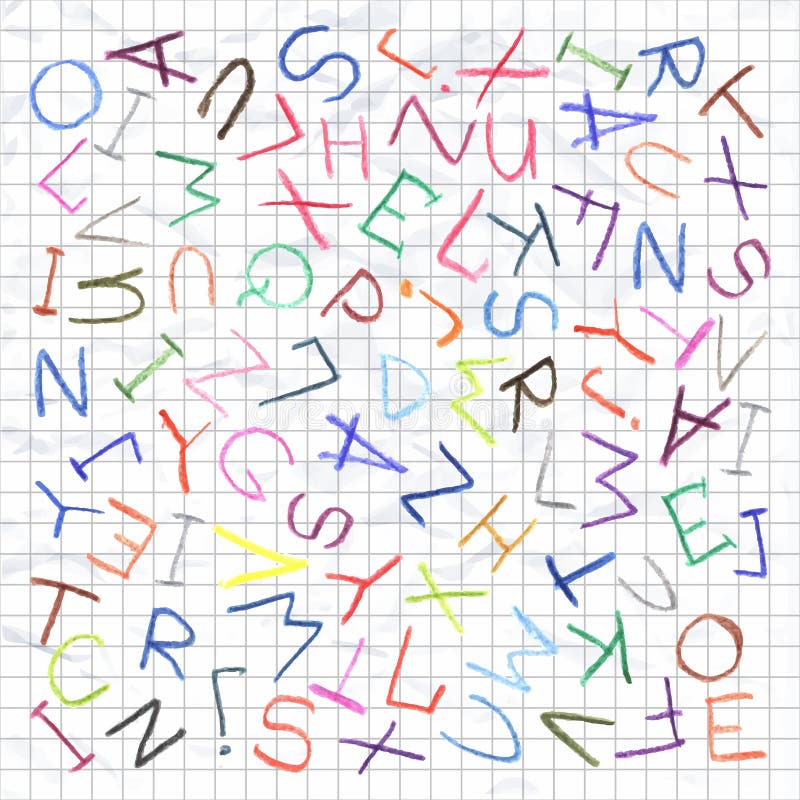 Fundo De ABC Do Lápis Das Crianças Ilustração do Vetor - Ilustração de ...