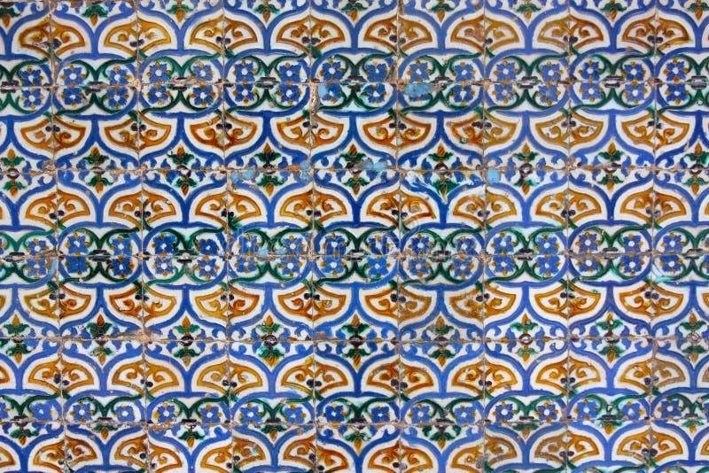 Fundo de Azulejos foto de stock. Imagem de sevilha, coluna - 7740442