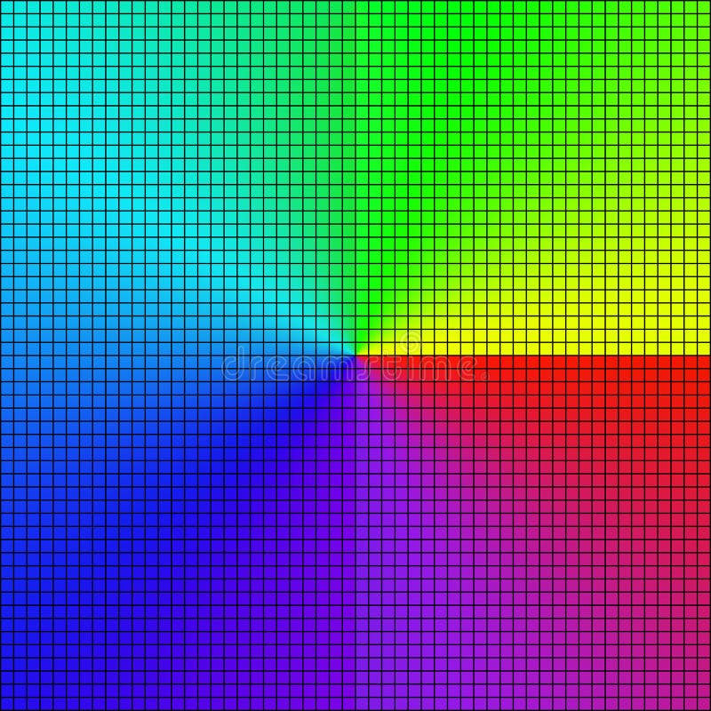 Fundo De Quadrados Coloridos Ilustração Stock - Ilustração de preto ...