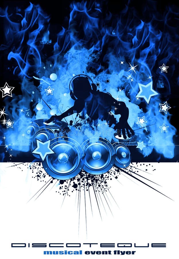 Fundo De Queimadura Da Música Do DJ Ilustração Stock - Ilustração de ...