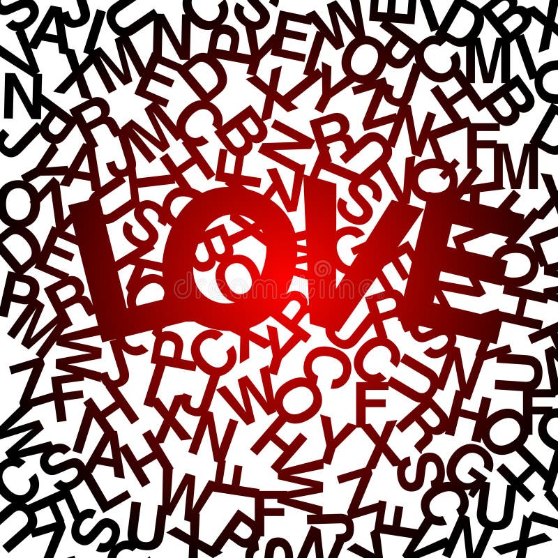 Fundo de várias letras ilustração do vetor. Ilustração de alfabeto ...