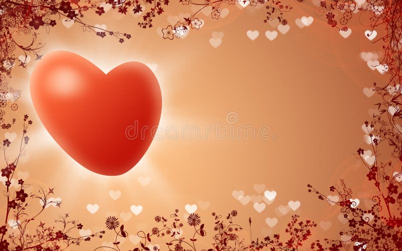 Fundo do amor ilustração stock. Ilustração de floral - 12740980