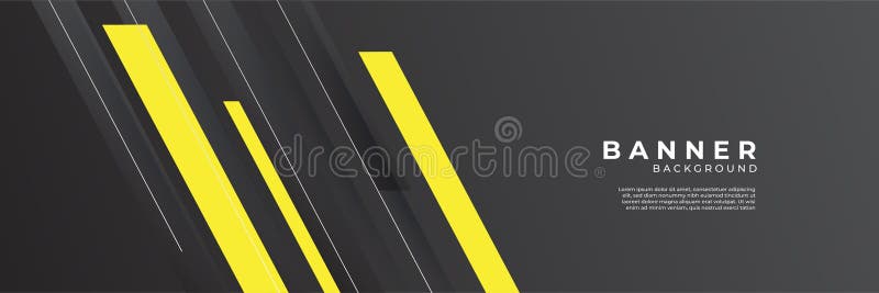 Fundo Do Banner Preto De Contraste Moderno Ilustração do Vetor ...