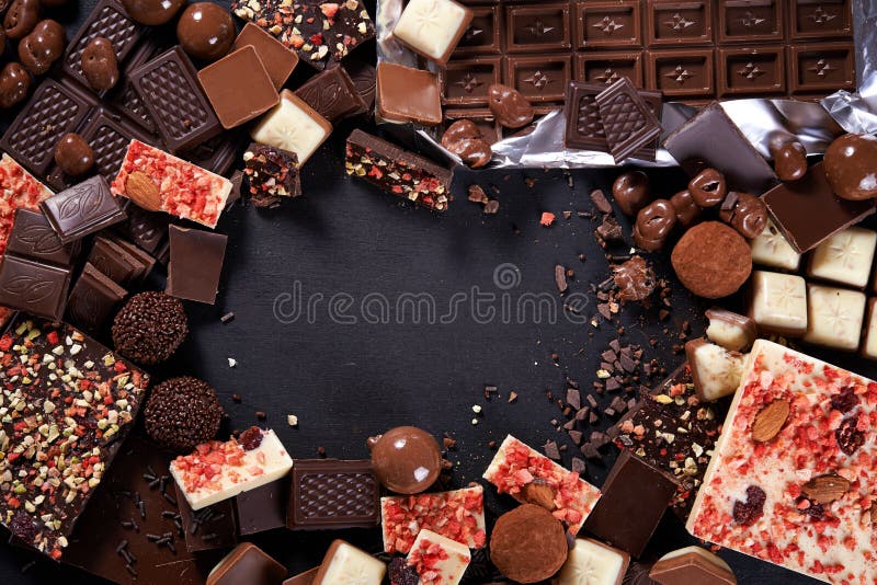 Fundo do chocolate imagem de stock. Imagem de pralina - 63418047