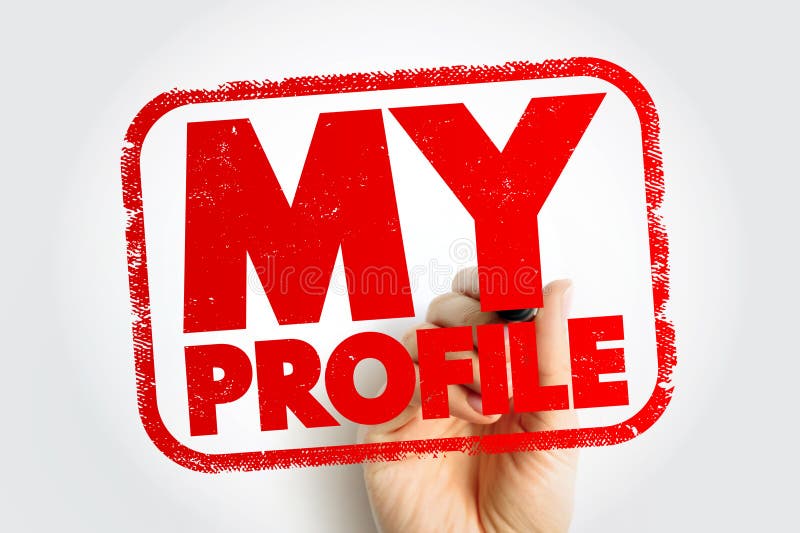 Fundo Do Conceito De Carimbo De Texto Do Meu Perfil Imagem de Stock ...