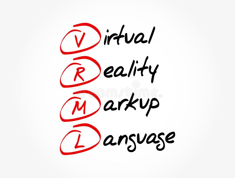 Fundo Do Conceito De Tecnologia Do Vrml Virtual Reality Markup Language ...